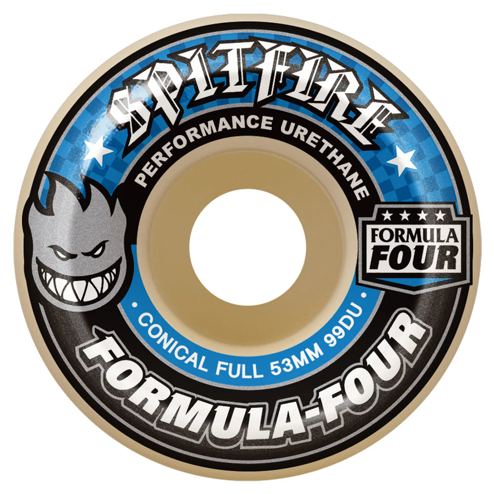F4 Conical Full Wheels 54mm 99D – Blue Tile Lounge